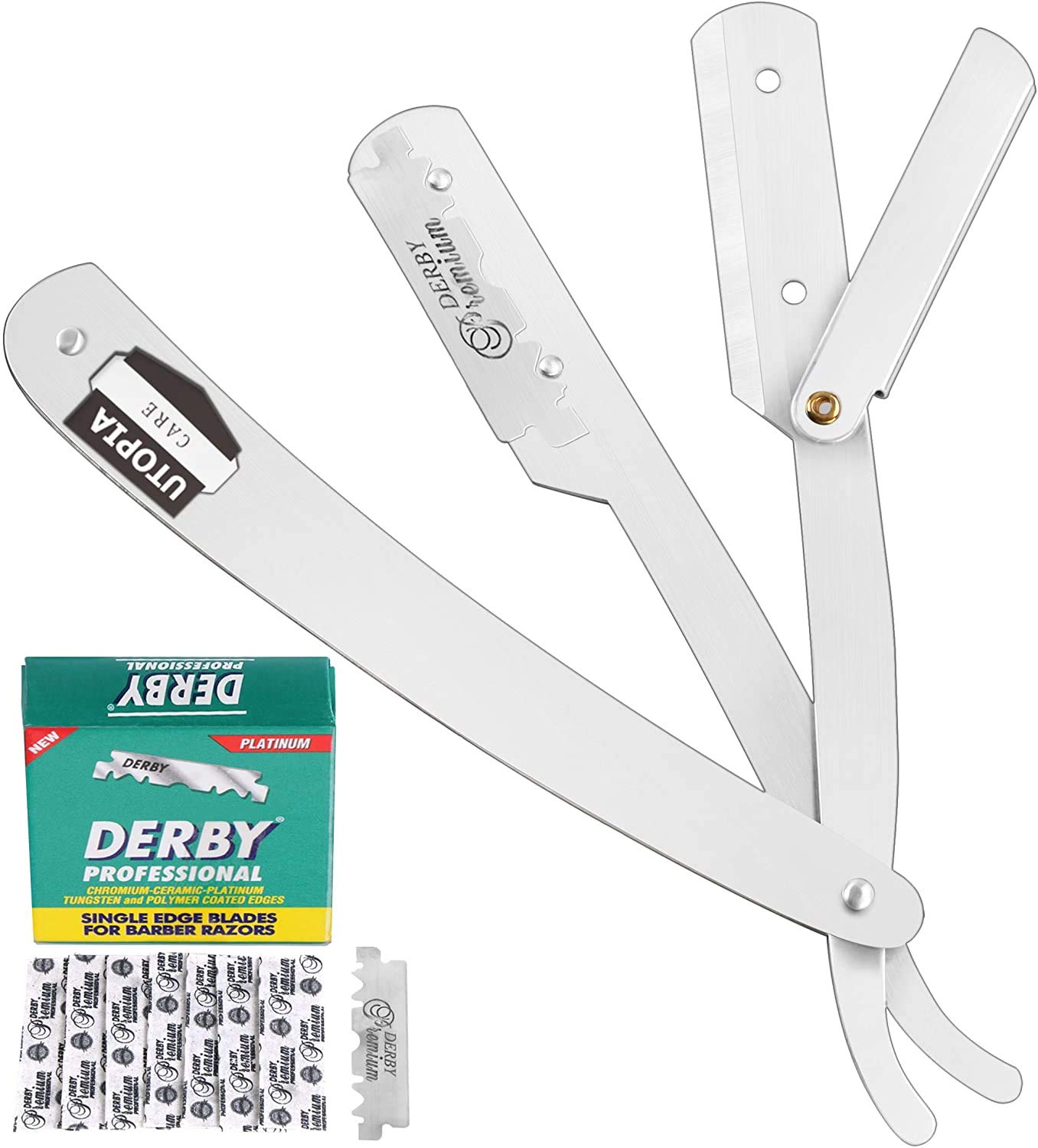 Utopia Care Professional Barber Straight Edge Razor Safety