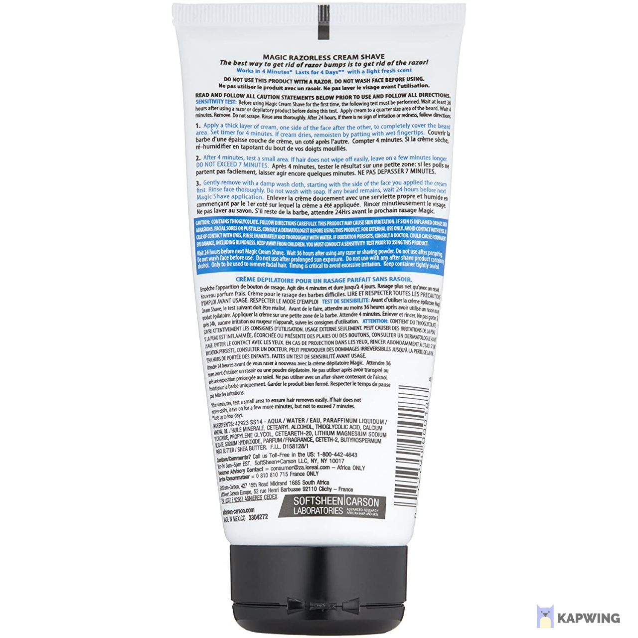 Softsheen Carson Magic Razorless Shaving Cream ⋆ Bold-Products USA