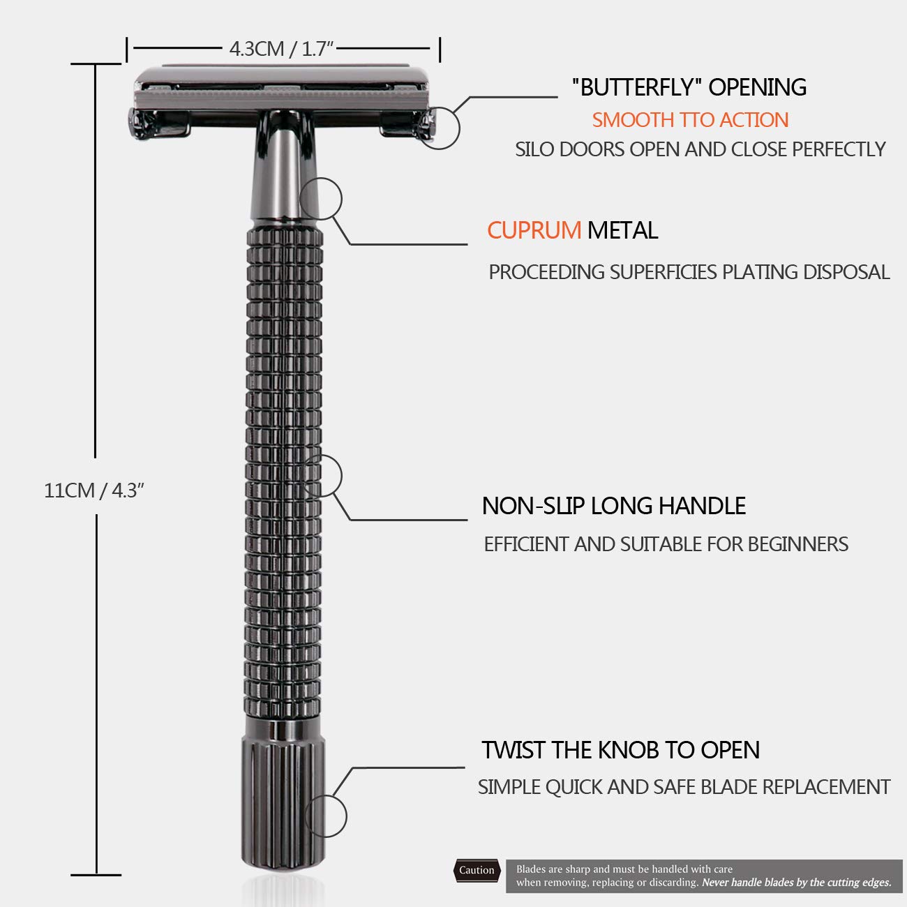 Weishi Nostalgic Double Edge Safety Razor ⋆ Bold-Products USA