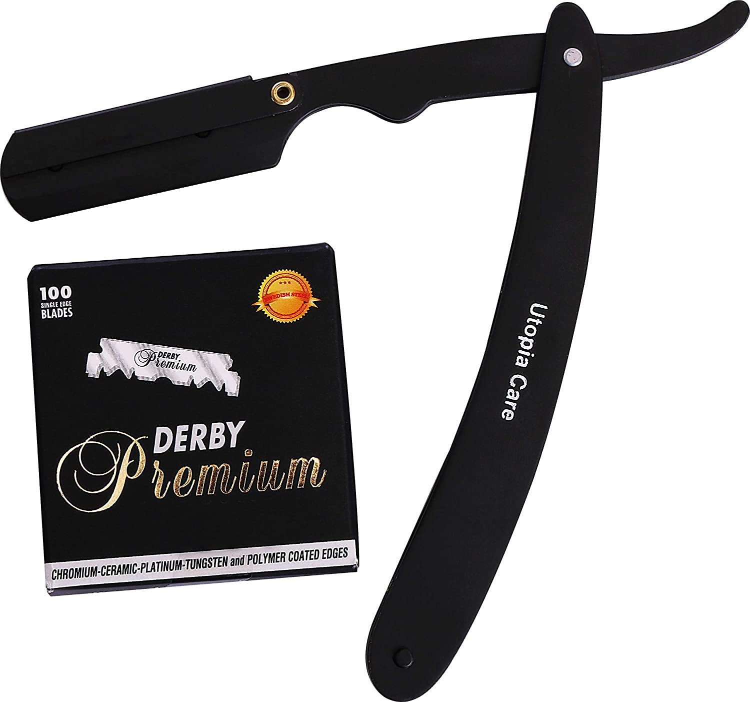 Utopia Care Professional Barber Straight Edge Razor Safety