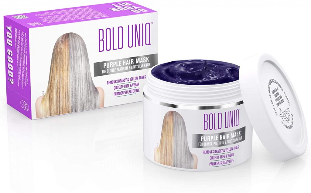 Purple Hair Mask For Blonde Platinum And Silver Hair ⋆ Bold-Products USA
