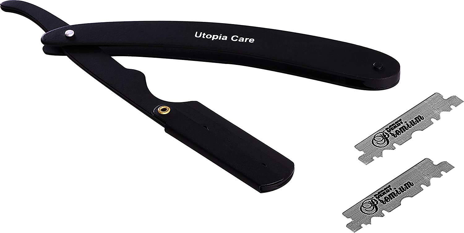 Utopia Care Professional Barber Straight Edge Razor Safety
